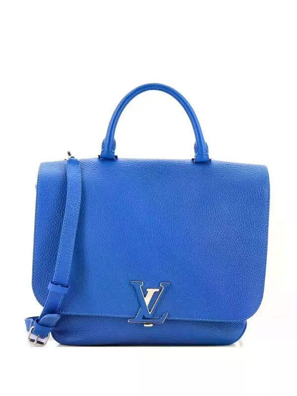 LOUIS VUITTON Volta Leather Satchel Handbag - Blue