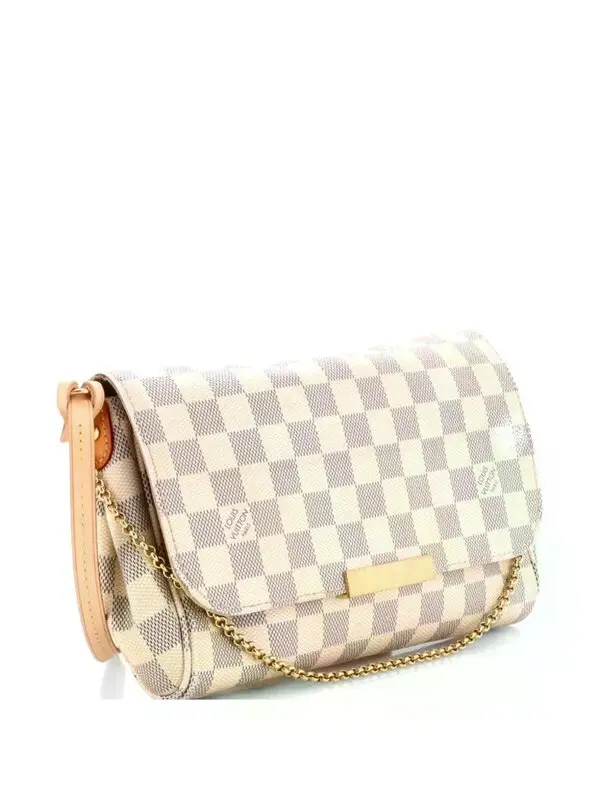 LOUIS VUITTON Favorite Handbag Damier Mm - White
