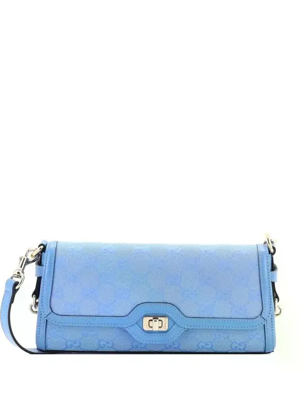 Gucci Luce Canvas Small Shoulder Bag - Blue
