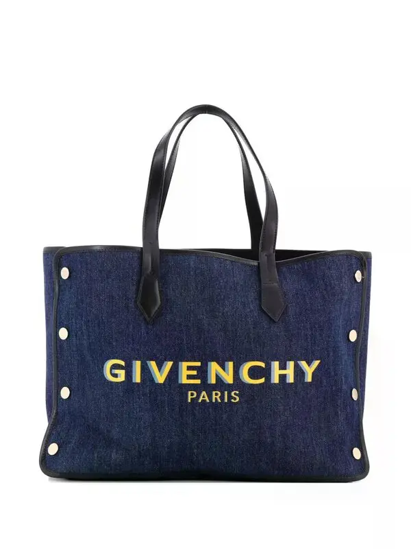 Givenchy Bond Shopper Denim Medium Tote Bag - Blue