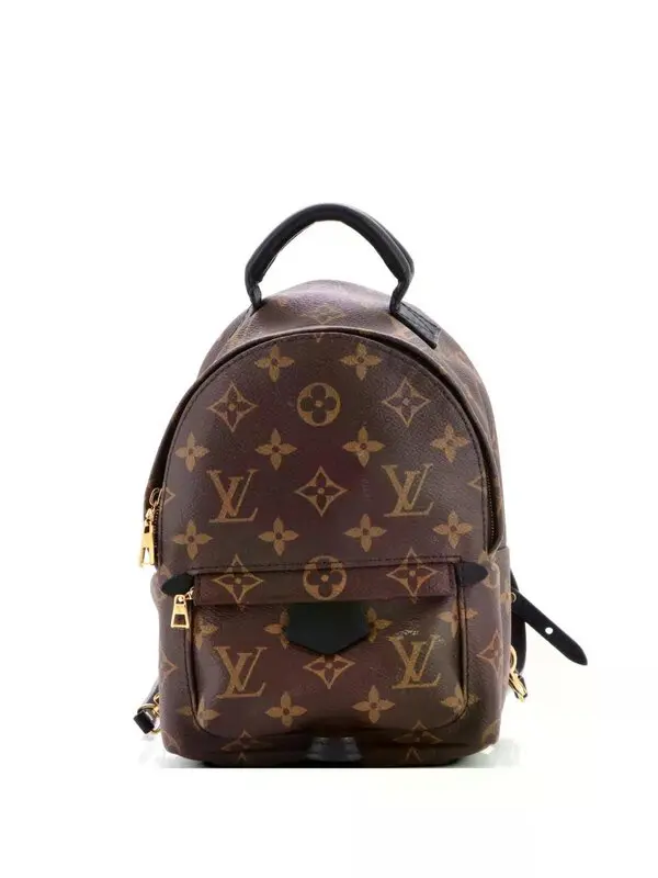 LOUIS VUITTON Palm Springs Monogram Canvas Mini Backpack - Brown