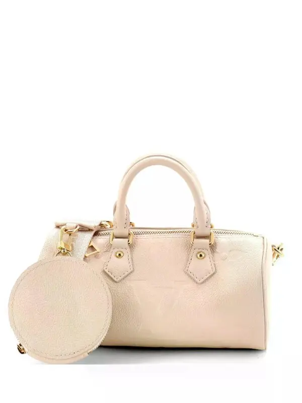 LOUIS VUITTON Papillon Handbag Monogram Empreinte Giant Bb Satchel - Neutrals