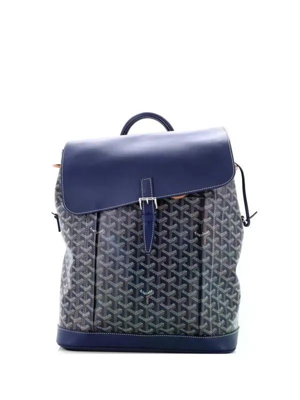 Goyard Alpin Coated Canvas Mm Backpack - Blue