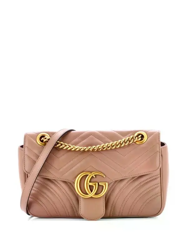 Gucci Gg Marmont Small Flap Bag - Neutrals