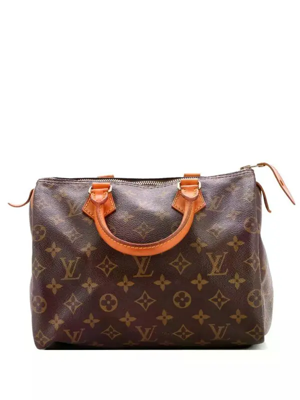 LOUIS VUITTON Speedy Handbag Monogram Canvas 25 Satchel - Brown