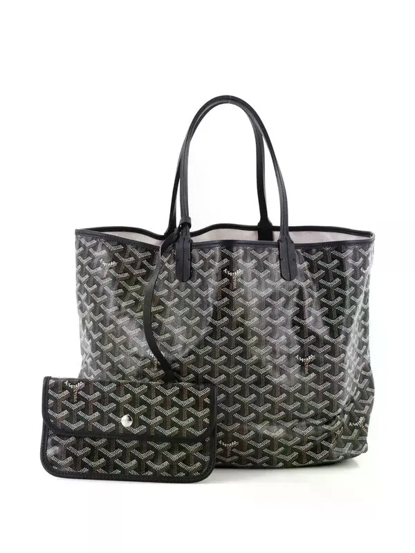 Goyard Saint Louis Coated Canvas Pm Tote Bag - Black