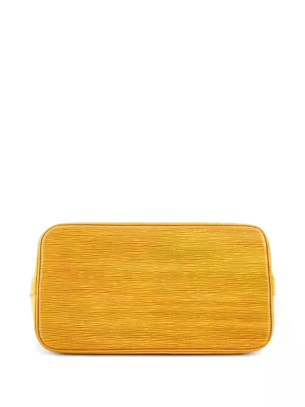 LOUIS VUITTON Vintage Alma Handbag Epi Leather Pm - Yellow