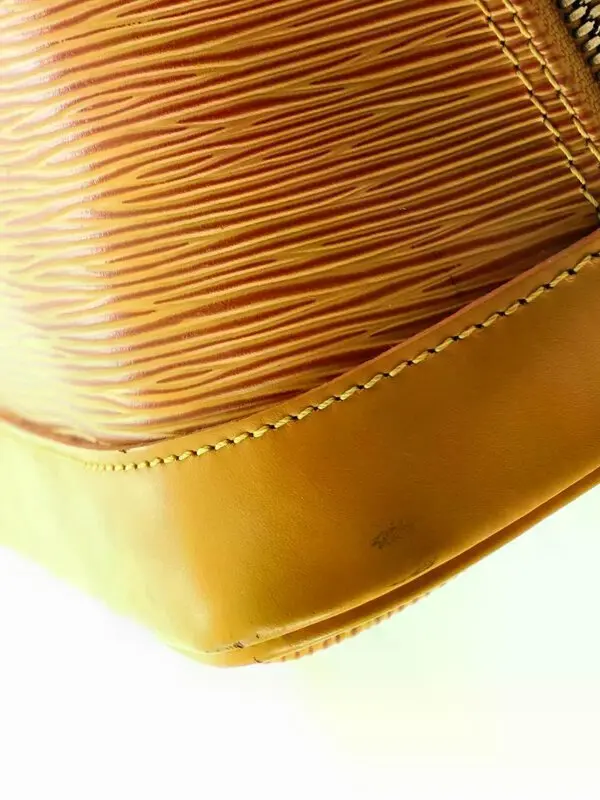 LOUIS VUITTON Vintage Alma Handbag Epi Leather Pm - Yellow