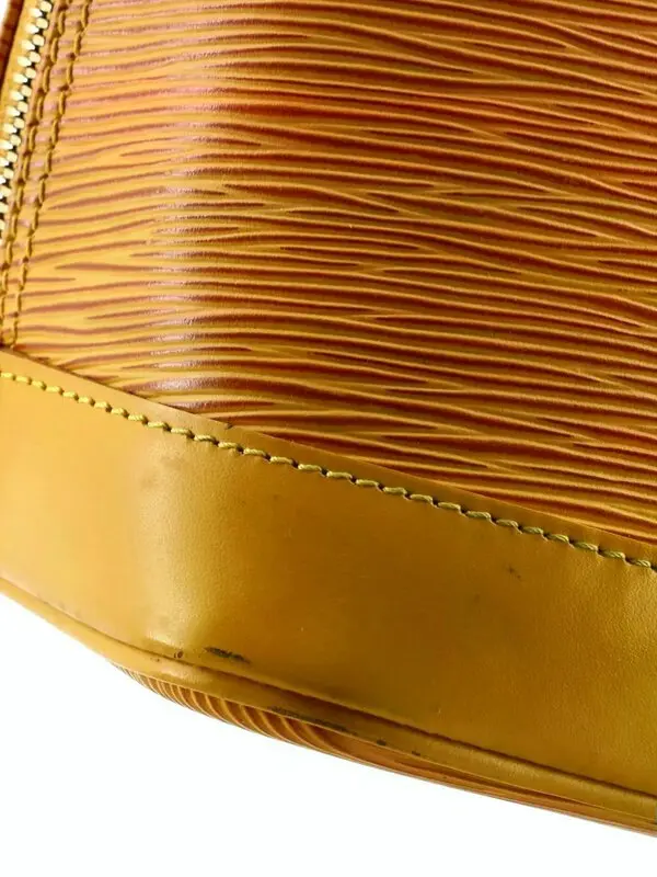 LOUIS VUITTON Vintage Alma Handbag Epi Leather Pm - Yellow