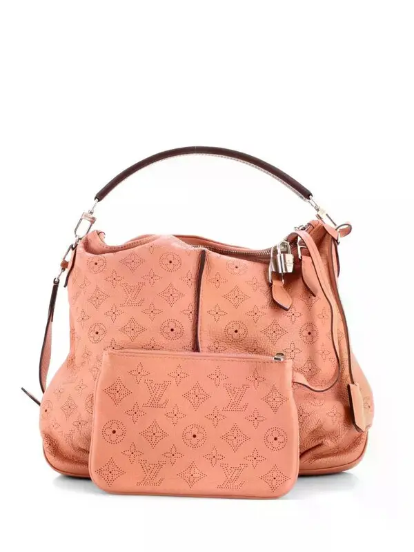 LOUIS VUITTON Selene Handbag Mahina Leather Pm - Pink