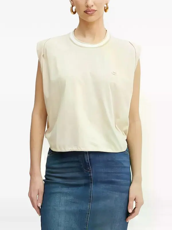 Liu Jo Padded Shoulders T-shirt - Neutrals