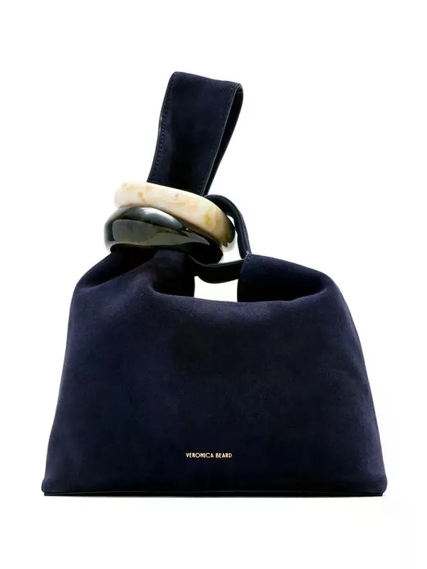 Veronica Beard Ring Handle Satchel - Blue