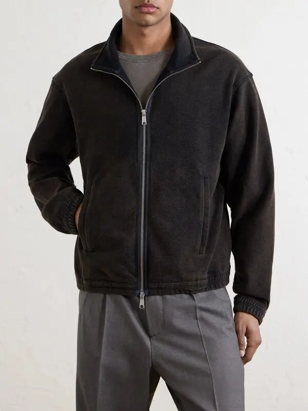 MFPEN Covet Cotton-jersey Zip-up Sweatshirt - Brown