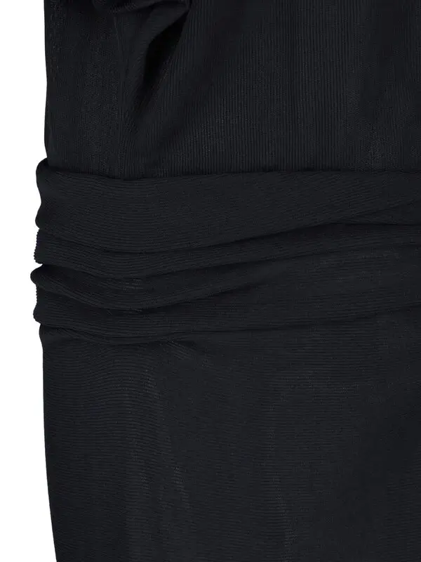 Rick Owens Maxi Dress In Viscose - Black