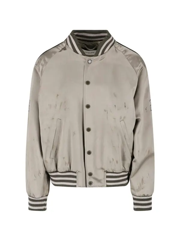 GOLDEN GOOSE Button Bomber Jacket - Green
