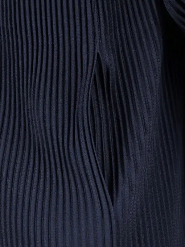 HOMME PLISSE Pleated Blazer - Blue