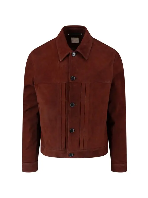 Paul Smith Lamb Suede Jacket - Brown