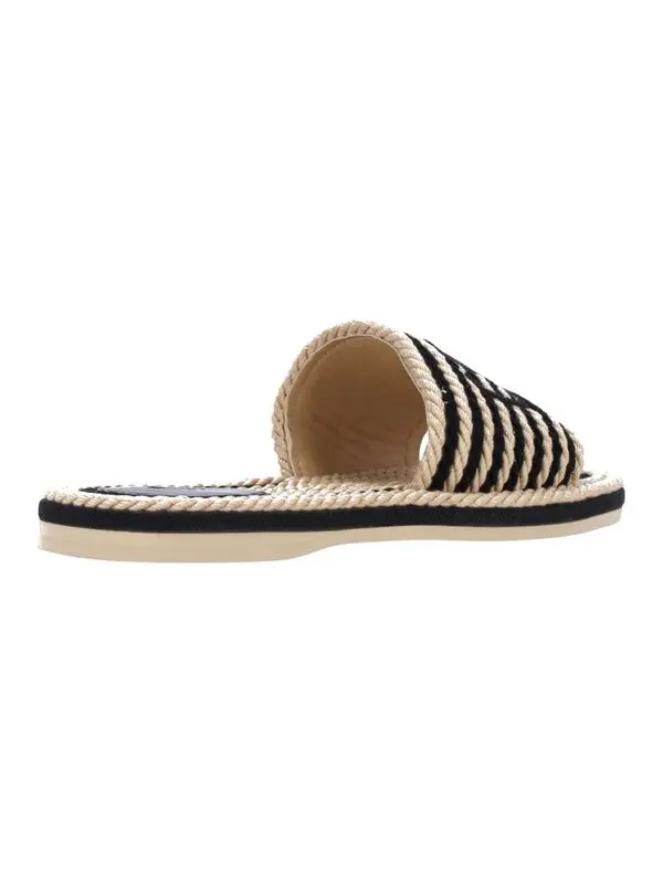 Chloé Logo Sandals - Black