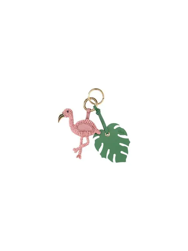 Chloé Symbols Flamingo Charm Keychain - Pink