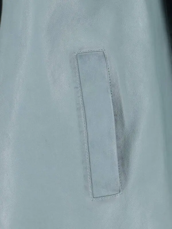 Chloé Single-breasted Lambskin Jacket - Gray