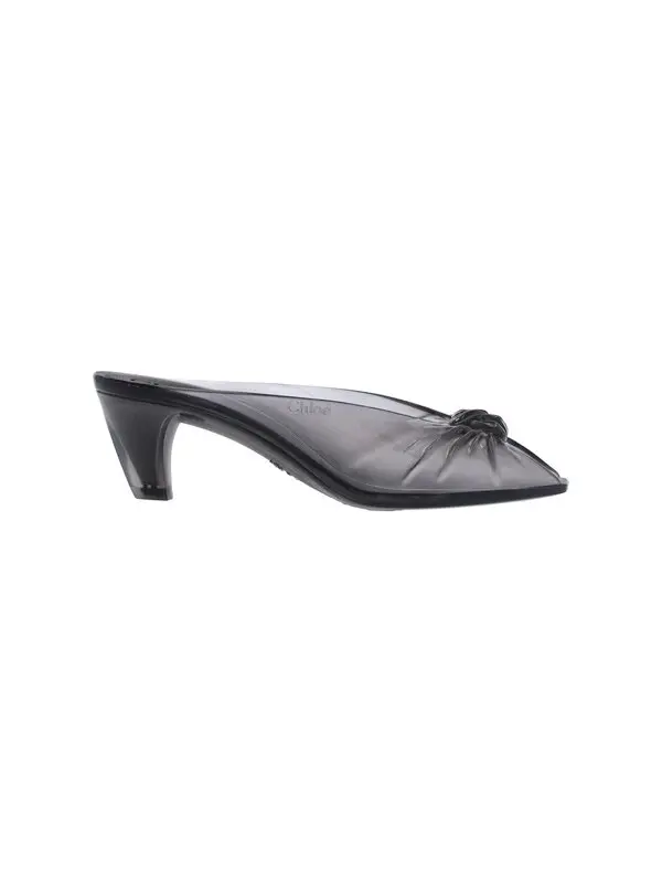 Chloé Jelly Mules - Gray