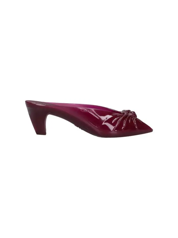 Chloé Jelly Mules - Red
