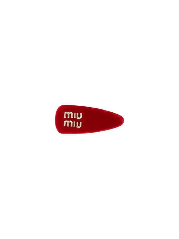 Miu Miu Logo Clip - Red