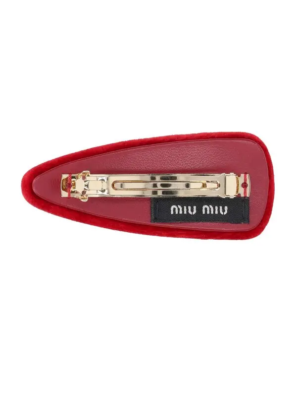Miu Miu Logo Clip - Red