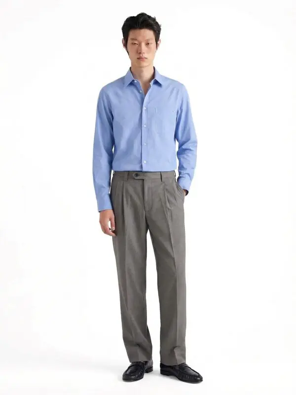 Valentino Garavani Cotton Shirt "vgold - Light Blue