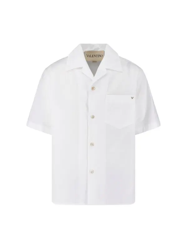Valentino Garavani Cotton Shirt "vgold - White