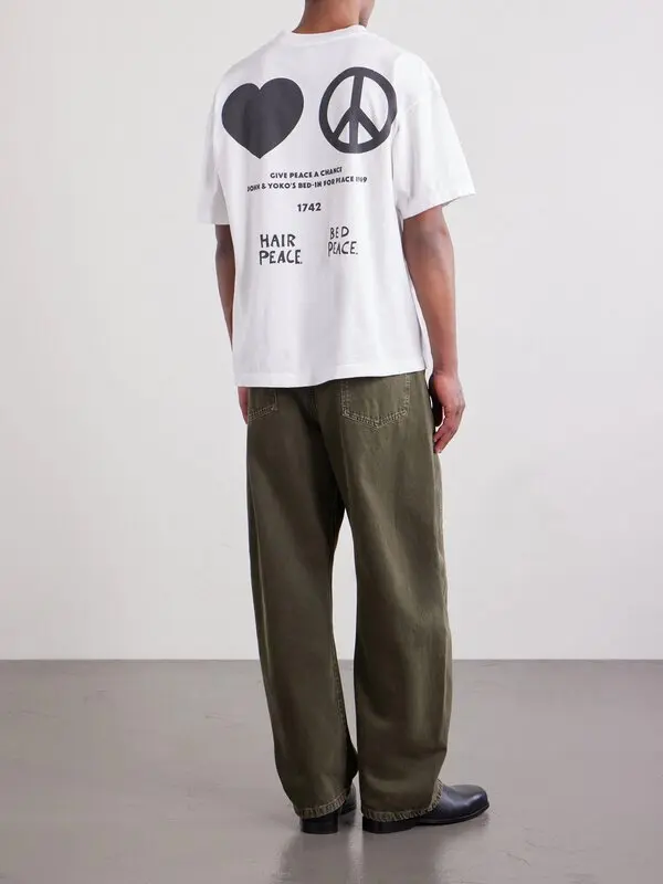 SAINT MXXXXXX John Lennon Printed Cotton-jersey T-shirt