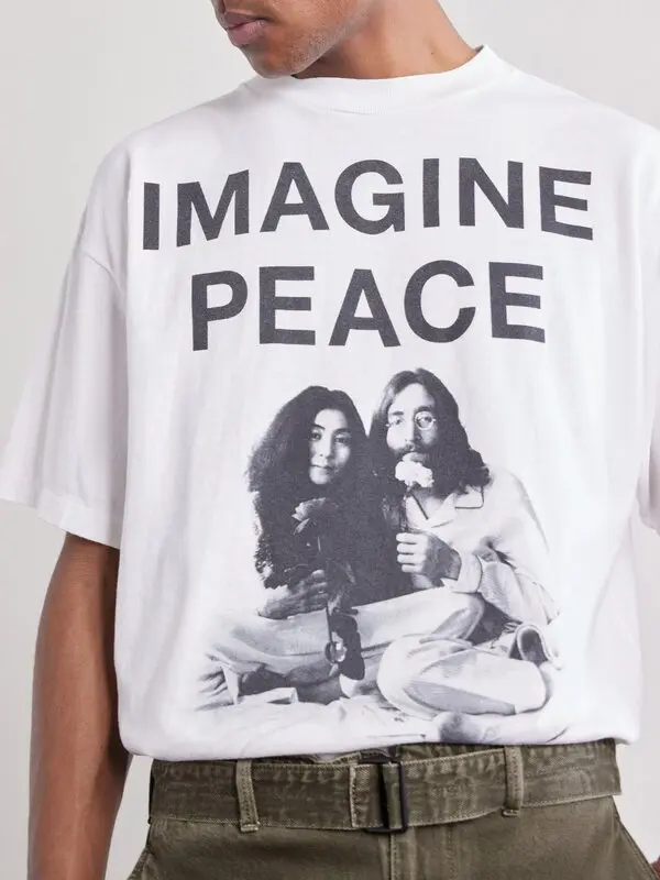 SAINT MXXXXXX John Lennon Printed Cotton-jersey T-shirt