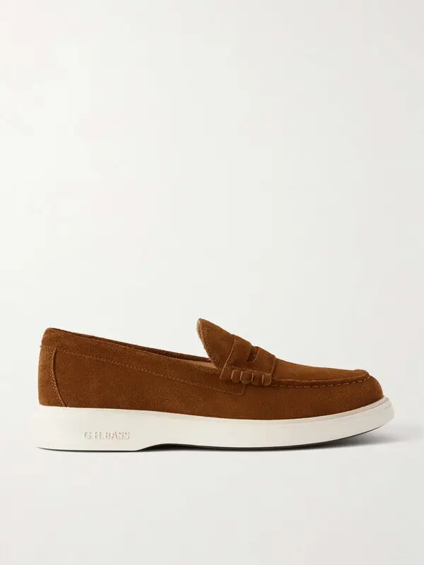 G.H. BASS & CO. Bosco Suede Penny Loafers - Brown