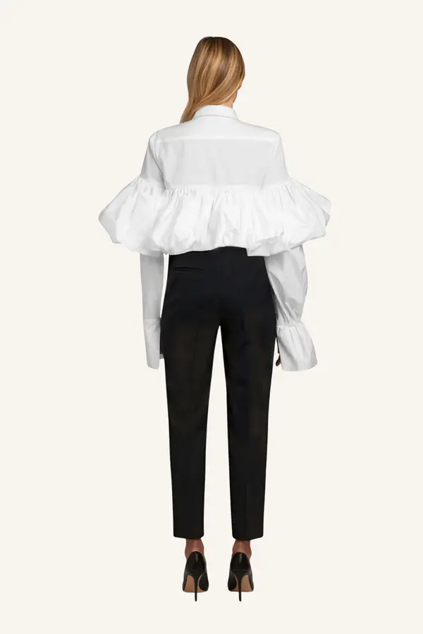 Aiste Hong Gathered Tie-neck Shirt