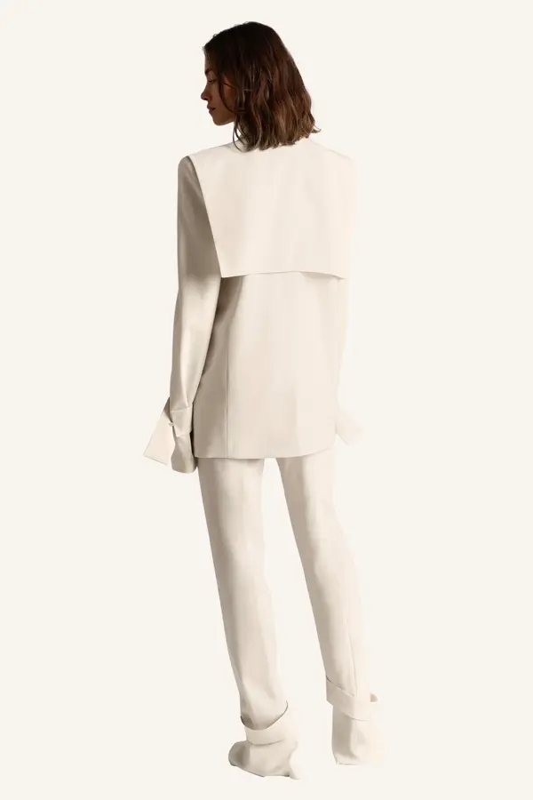 Aiste Hong Asymmetric Back Flap Blazer