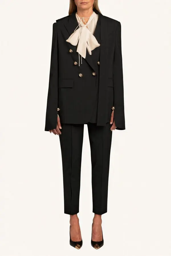 Aiste Hong Back Flap Double-breasted Blazer