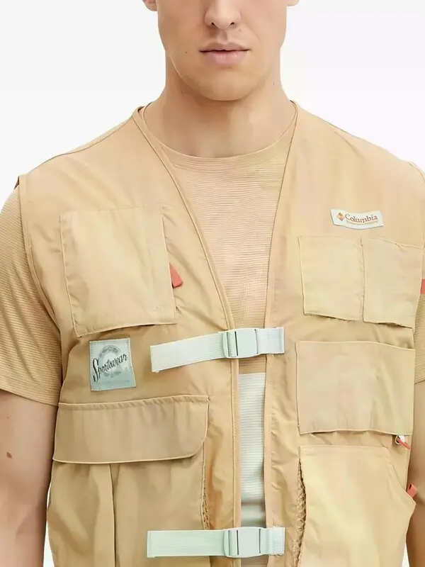 Columbia Multi-pocket Belted Jacket - Neutrals