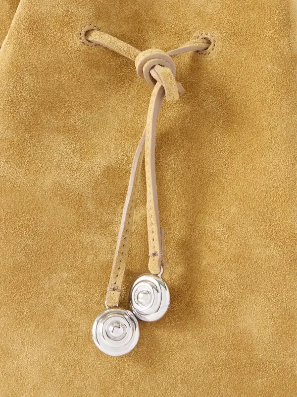 LIFFNER Charm Suede Drawstring Shoulder Bag