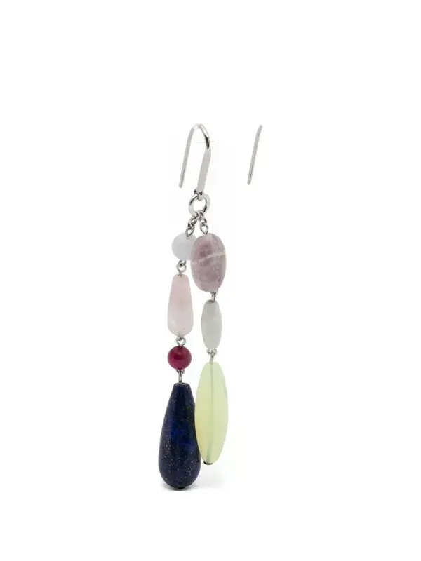Isabel Marant Mahi Beaded Drop Earrings - Silver