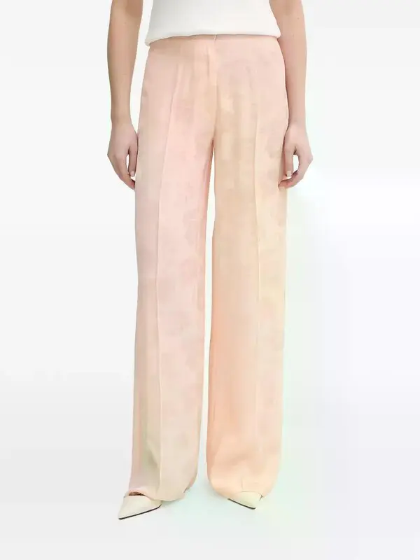 FORTE_FORTE Floral Palazzo Pants - Pink