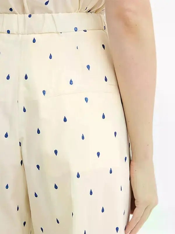 FORTE_FORTE Teardrop-print Trousers