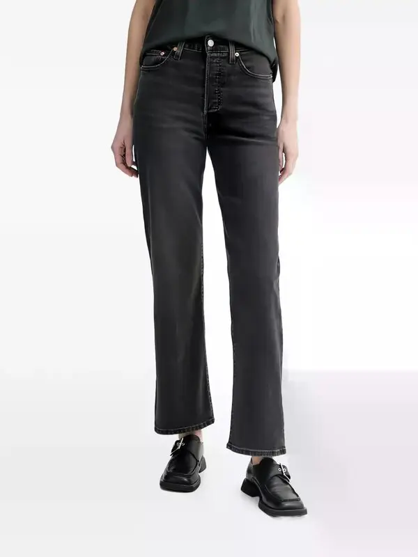 LEVI'S Ribcage Denim Jeans - Grey