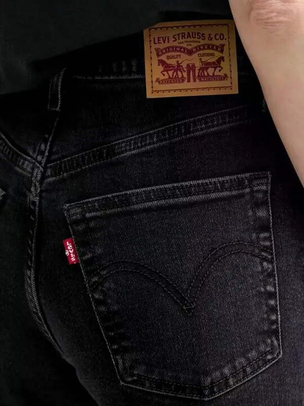 LEVI'S Ribcage Straight Leg Jeans - Grey