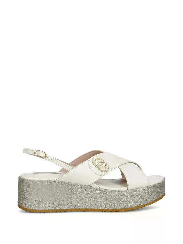 Liu Jo Criss-cross Logo Sandals