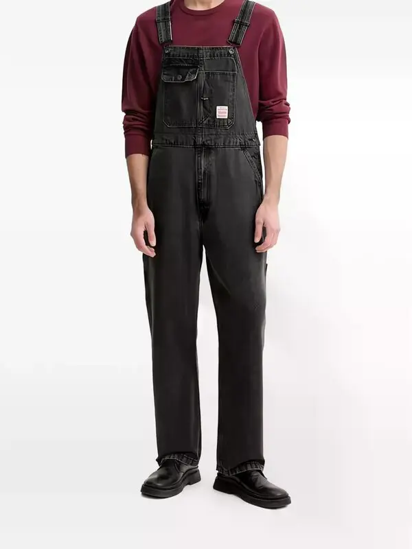 LEVI'S Patch-pocket Denim Overalls - Black