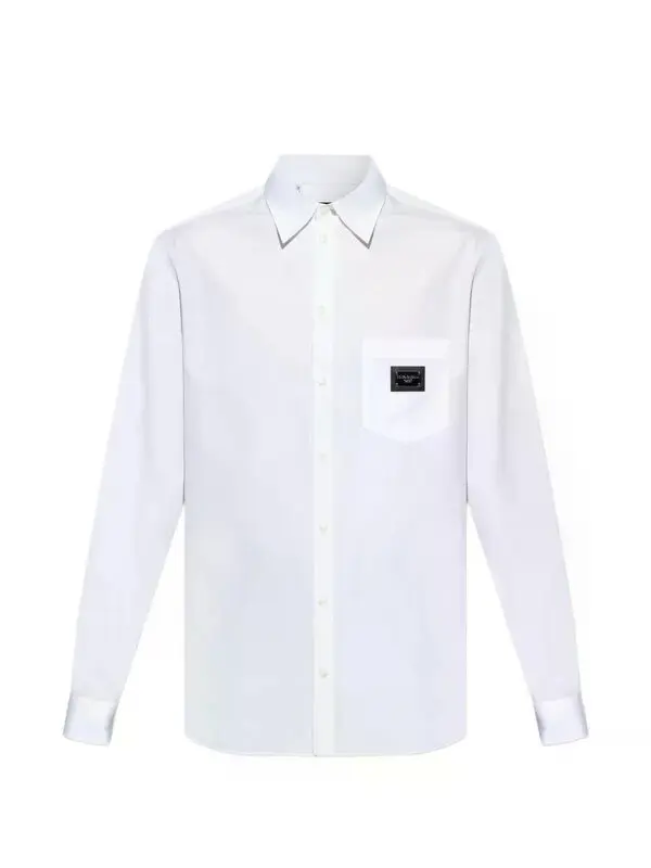 Dolce & Gabbana Logo-plaque Shirt - White