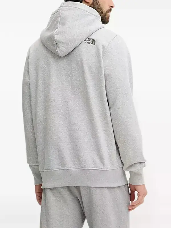 The North Face Logo Print Hoodie - Grey