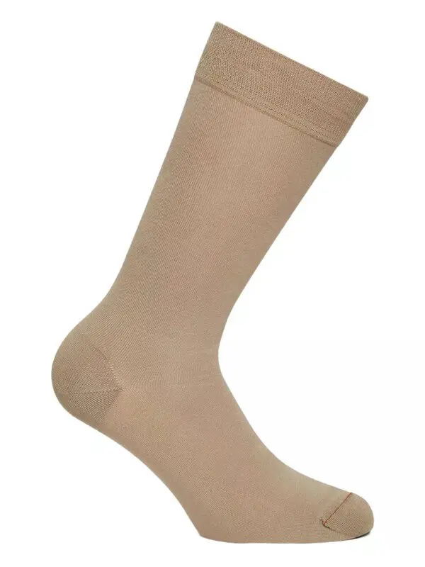 Zegna Mid-calf Socks - Brown