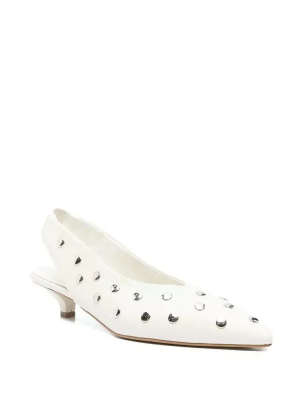BIANCADI Studded Slingback Pumps
