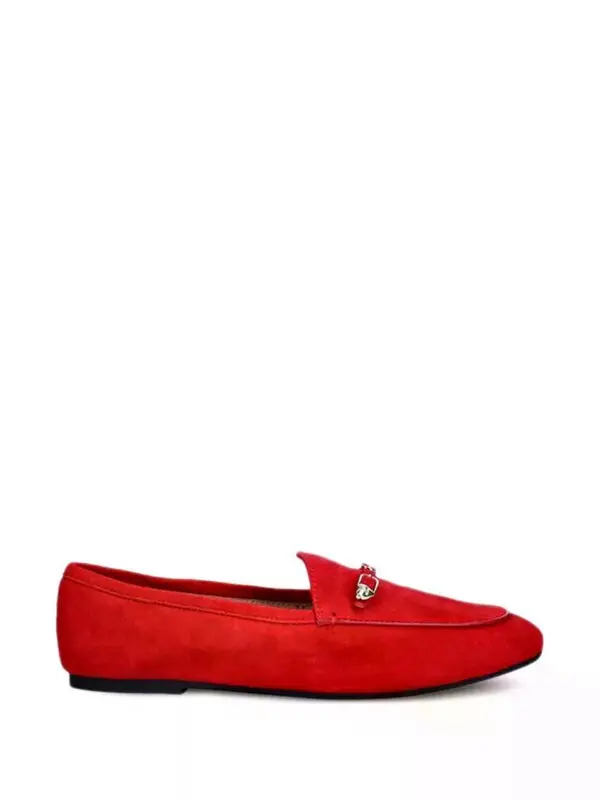 Moschino Heart-appliqué Loafers - Red